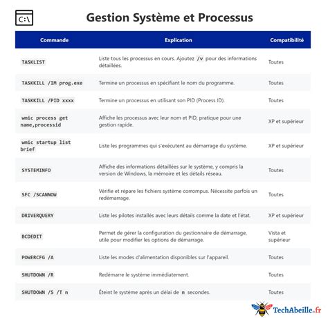 Meilleur Aide Mémoire Des Commandes Cmd Pour Windows 2025 Tech Abeille