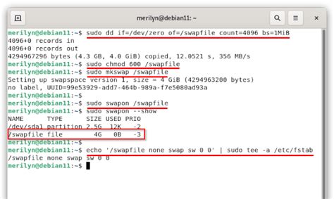 How To Create Or Remove Swap File In Debian 11 Bullseye Ubuntu 2204
