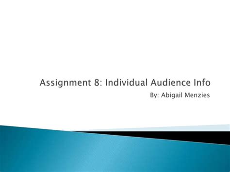 Assignment 8 Ppt