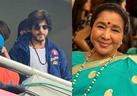 Shah Rukh Khans Gesture Towards Asha Bhosle At India Vs Australia