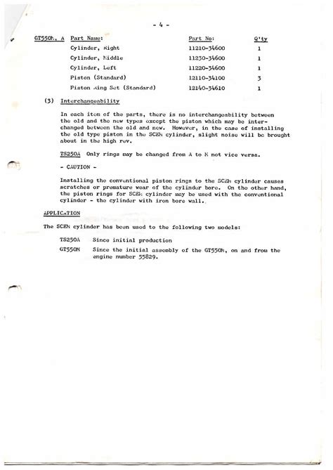 Suzuki Service Bulletins