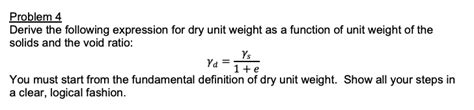 Solved Problem Derive The Following Expression For Dry Chegg Com
