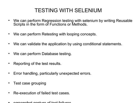 Selenium Ppt PPT