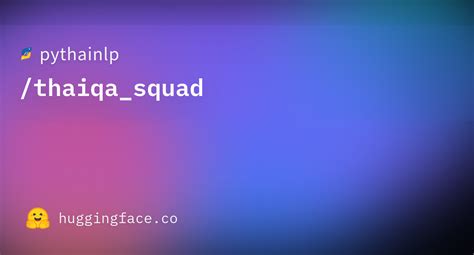 pythainlp thaiqa squad · datasets at hugging face