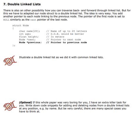 Solved 7 Double Linked Lists There Is Also An Other