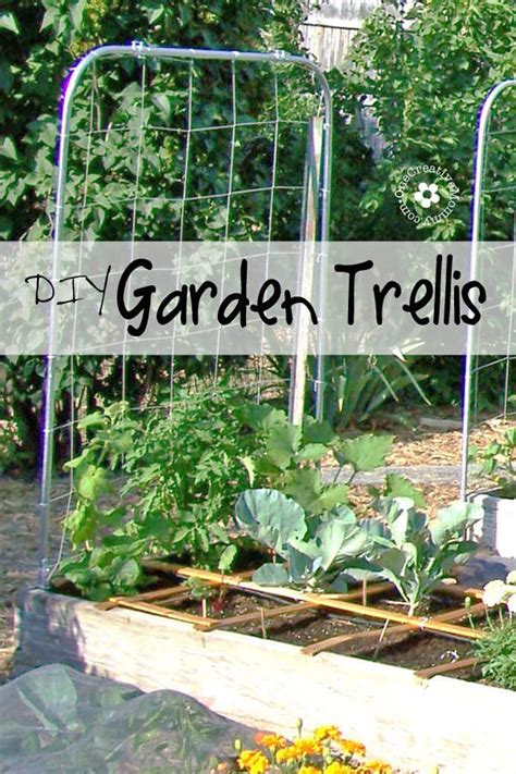 Going Buggy DIY Garden Trellis Onecreativemommy Com