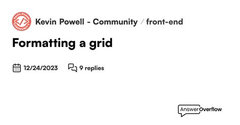 Formatting A Grid Kevin Powell Community