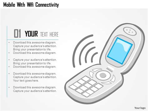 Mobile With Wifi Connectivity Ppt Slides Presentation Graphics Presentation PowerPoint