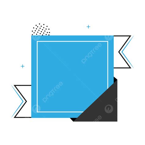 Geometric Shapes Clipart Transparent PNG Hd Sky Blue Text Box With