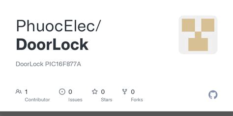 GitHub PhuocElec DoorLock DoorLock PIC F A