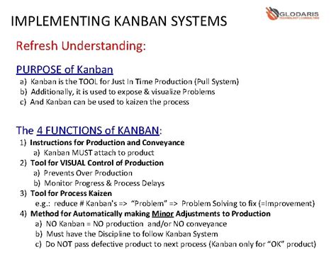 IMPLEMENTING KANBAN SYSTEMS Jeff Strabala IMPLEMENTING KANBAN SYSTEMS