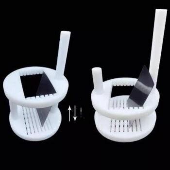 Ptfe Conductive Glass Substrate Cleaning Rack Kintek Solution