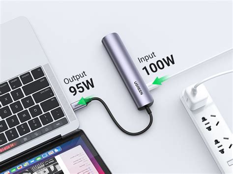 Ugreen In Usb C Hub Phones Computers Grey Pc