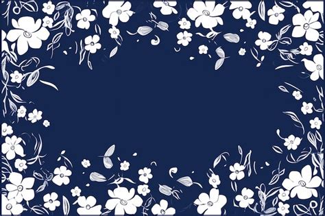 Small Square Floral Pattern Frame 2 Premium Ai Generated Vector