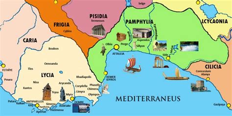 Map Of Ancient Pamphylia