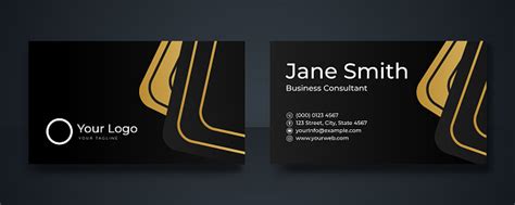 블랙과 골드 프리미엄 럭셔리 명함 디자인 전문 템플릿 명함 우아한 추상 카드 템플릿은 보유 기업에 적합합니다 벡터 디자인 템플릿 세트 0명에 대한 스톡 벡터 아트 및 기타