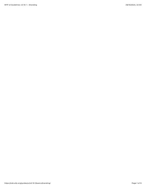 Wfp Ui Guidelines V0101 — Branding Pdf Color Imaging Wfp Ui Guidelines V0101 — Branding Pdf Color Imaging
