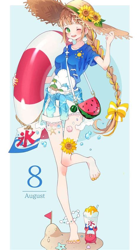 【1 12月拟人图小姐姐】 8月