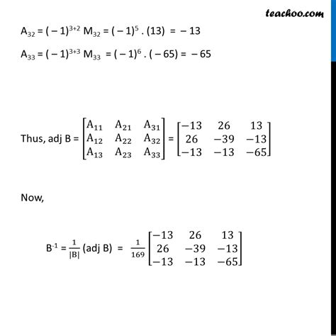 Misc 4 Verify Adj A 1 Adj A 1 Chapter 4 NCERT Miscellaneou