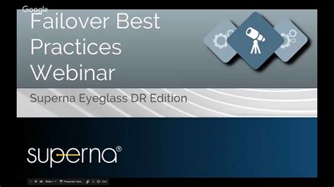 Superna Eyeglass Failover Best Practise Live Webinar Youtube