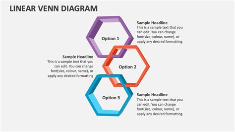 Linear Venn Diagram Powerpoint And Google Slides Template Ppt Slides