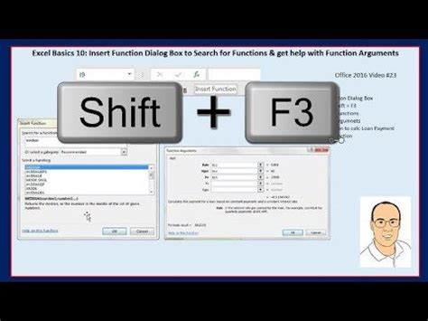 Excel Basics 11 Search For Excel Functions Get Help With Function