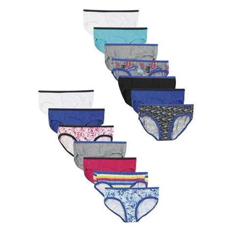 Hanes Hanes Girls Tagless Super Soft Cotton Hipsters 14 Pack