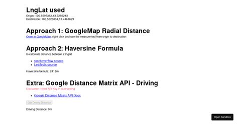 Material Ui Leafletjs Distance Codesandbox