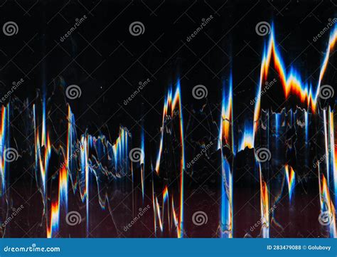Glitch Overlay Effect Pixel Noise Texture Cyberpunk Vivid Background Futuristic Data