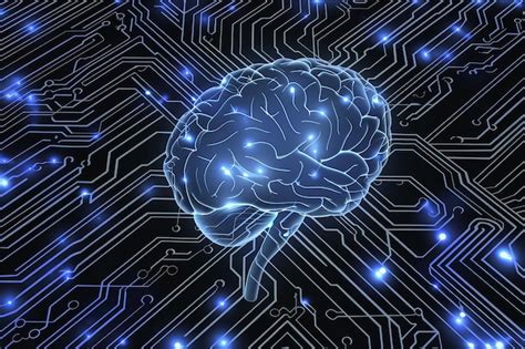 Premium Photo Digital Brain On Electronic Circuit