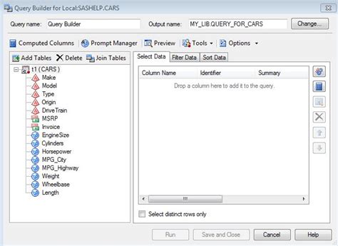 Solved Using A Macro To Assign Output Datasets In Eg Sas Support Communities