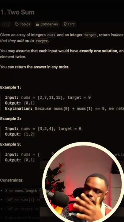 Leetcode Two Sum 🧠🧠🧠 Leetcodechallenge Coding Javascript Youtube