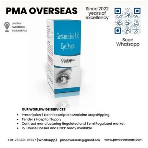 Gentapar Gentamicin Eye Drop Packaging Type Box 03 At ₹ 13piece