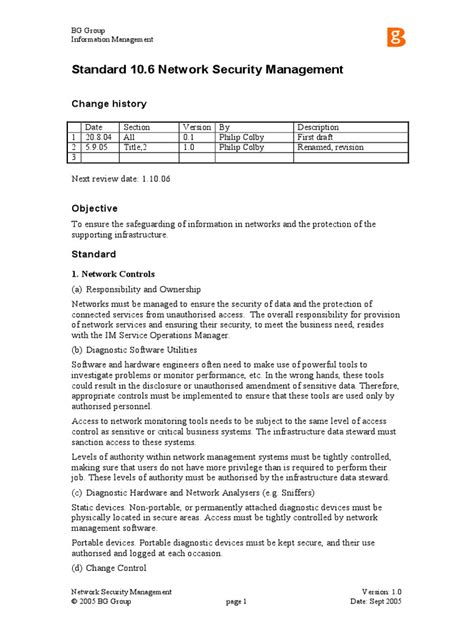 standard 10 6 network security management pdf computer network