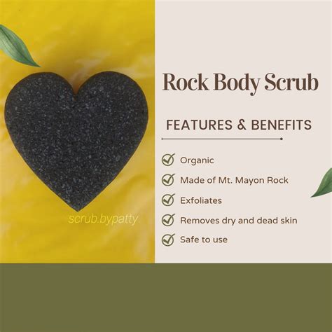Pusong Bato Heart Shaped Panghilod Bodyscrub Gawa Sa Mayon Volcano Rock Shopee Philippines