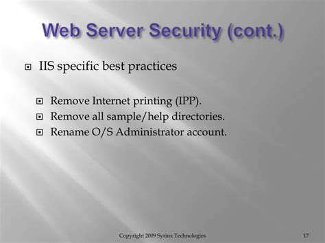 Web Database Server Best Practices Ppt
