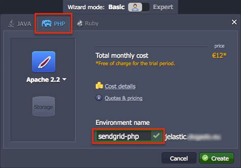 Using SendGrid Virtuozzo Dev Docs