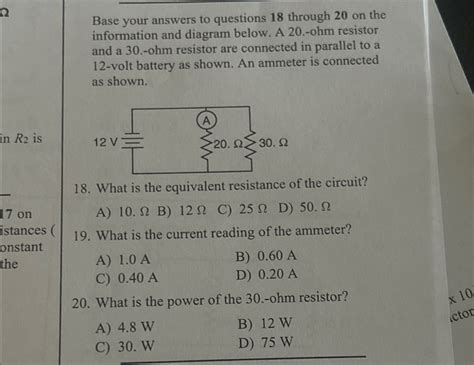 Solved Base Your Answers To Questions Through On The Chegg Com