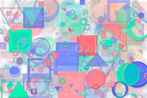 양각 추상 및 무작위 원형 사각형 및 직사각형 모양 디지털 장식 그림 및 색상 0명에 대한 스톡 벡터 아트 및 기타 이미지 0명 그림 그리기 기포 Istock