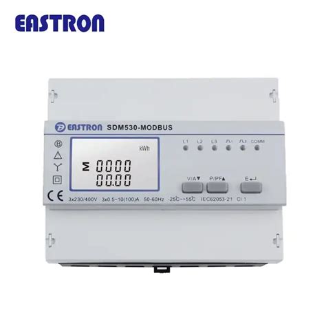 Sdm530 Modbus Rs485 Modbus Smart Meter Din Rail Multifunction Electric