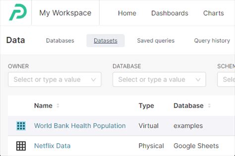 Virtual Datasets