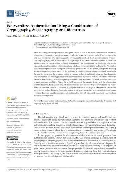 Passwordless Authentication Using A Combination Of Cryptography