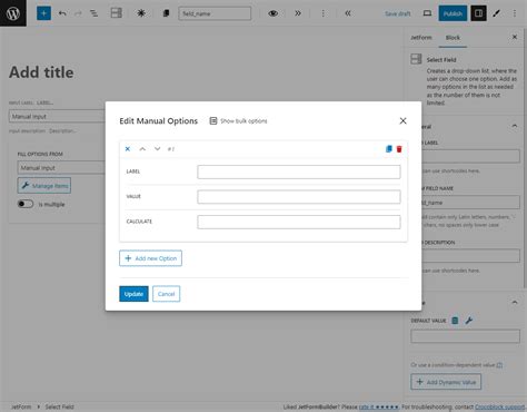 Multi Optional Field Source Settings Jetformbuilder Crocoblock