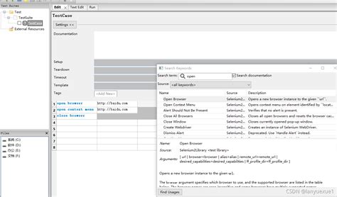 Rf查找不到部分关键字的解决方案rf关键字不全lanyuexue1的博客 Csdn博客