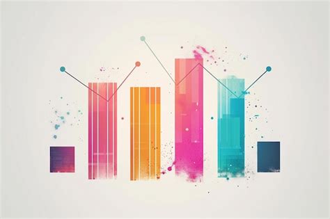 Premium Photo Colorful Graph Chart Vector Graphic Design