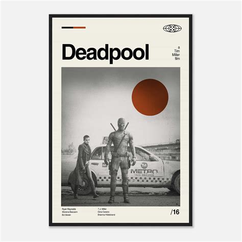Deadpool Poster Deadpool Movie Print Tim Miler Citiesbox