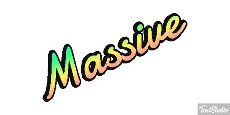 Massive Word Animated  Logo Designs