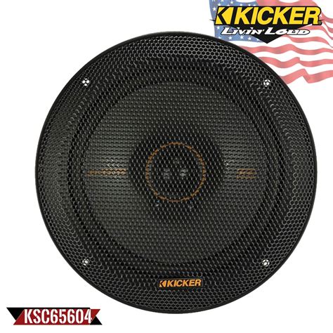 Kicker รุ่น Ksc6504 ลำโพง Ks Series 65 นิ้ว แกนร่วม 2 ทาง รองรับกำลัง