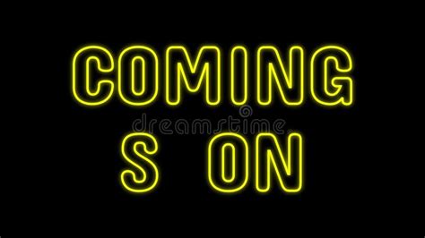 Animated Coming Soon With Flicker And Stroke Text Effect Using Yellow
