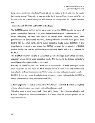 Introduction To VLSI Technology DOCX